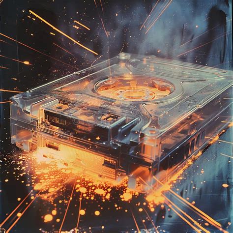 Close Up Of A Vhs Tape With Glitching Static And Scan Lines Chromatic