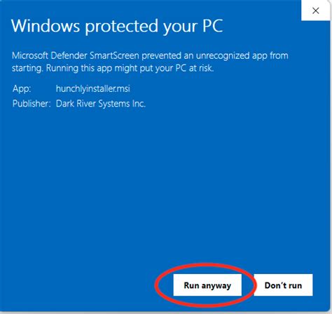 When Opening The Installer On Windows I See A Message Saying