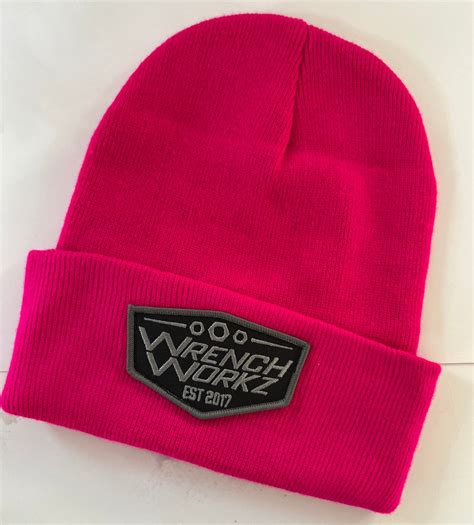 Fold Over Beanie Badge Embroidered Patch Wrenchworkz