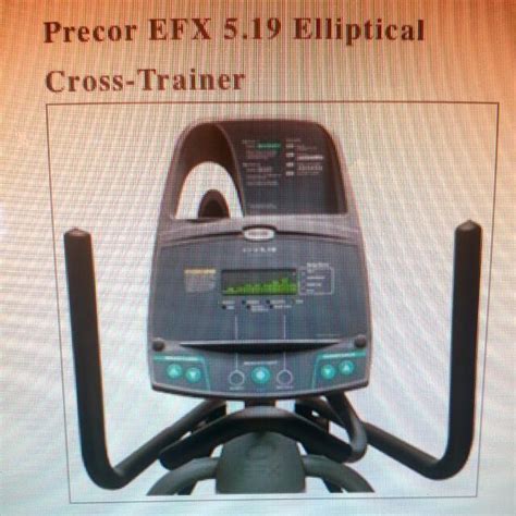 Precor Efx 519 Elliptical Cross Trainer Sports Equipment Exercise