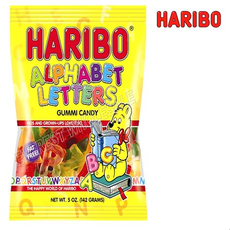 Haribo Gummi Candy 5 Oz Alphabet Letters 6 Pcs Everest