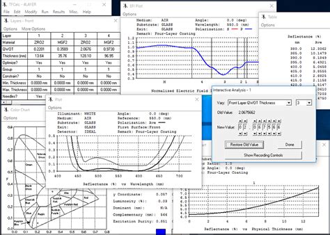 Tfcalc Software For Optical Thin Film Hulinks Inc