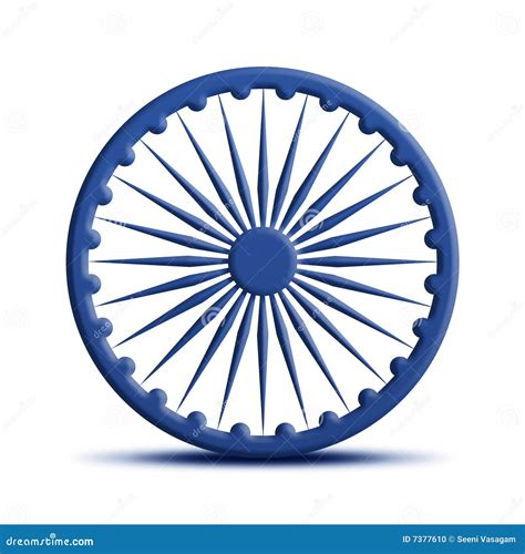 Ashoka Chakra Stock Illustration Illustration Of Green 7377610