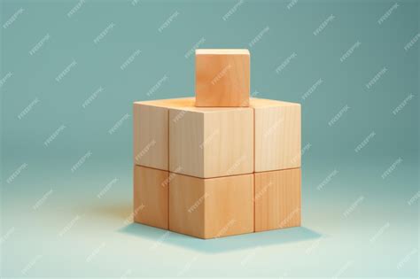 Premium Photo Wooden Blocks Stack