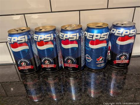 Five Vintage Wayne Gretzky Pepsi Collectors Cans 2006 Maxsold