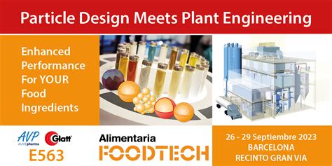 Alimentaria Foodtech Glatt Integrated Process Solutions