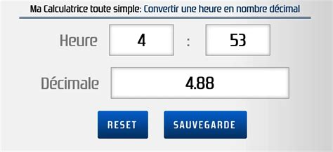 Convertir Des Heures Et Minutes En Nombre Décimal