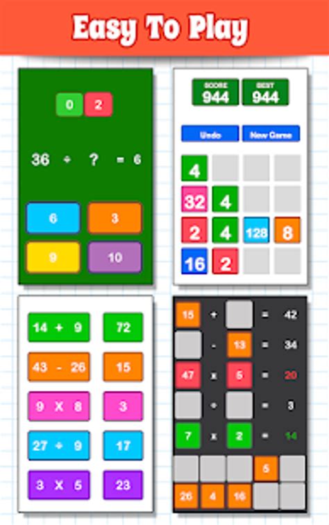 Math Games Learn Add Subtract Multiply Divide APK สำหรบ Android ดาวนโหลด
