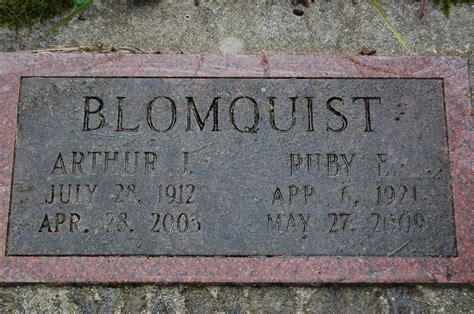 Ruby Eleanore Logerquist Blomquist 1921 2009 Find A Grave Memorial