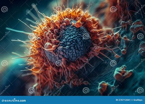 Virus Seen Under A Microscope Showcasing Its Distinct Structure And