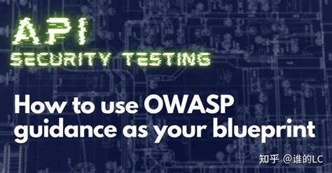 Api 安全测试：如何使用 Owasp 指南作为蓝图？ 知乎