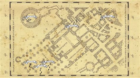 Printable Harry Potter Marauders Map