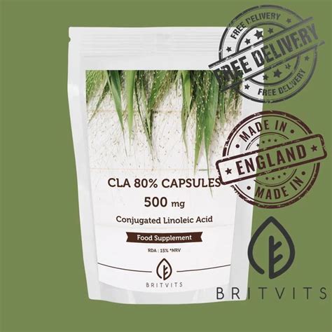 Conjugated Linoleic Acid 500mg Cla 30 Soft Capsules British Vitamins £1