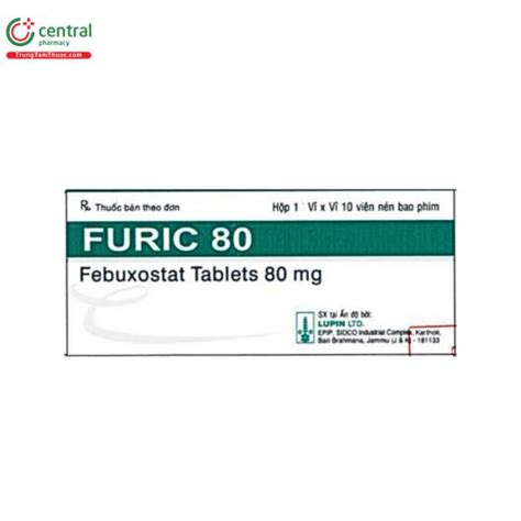 Thuốc Furic 80 Chỉ định Kiểm Soát Tăng Acid Uric Máu ở Người Bị Gút