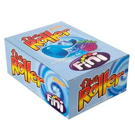 Fini Fizzy Raspberry Rollers 20g Giant Bradleys Online Sweet Shop