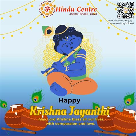 Happy Krishna Jayanthi Hindu Centre Singapore