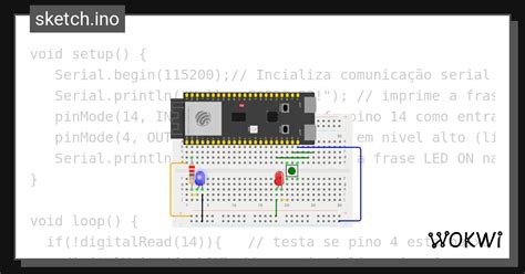 Atividade 5 Wokwi Esp32 Stm32 Arduino Simulator