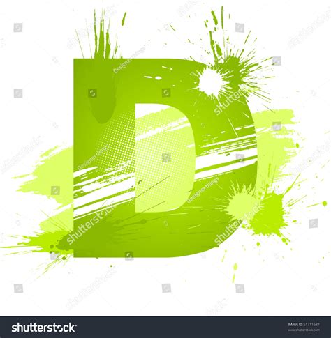 Neon Green Letter D Images Stock Photos Vectors Shutterstock