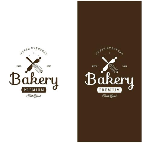 Bakery Logo Badge Retro Vector Illustrationfor Cupcakebakerycake
