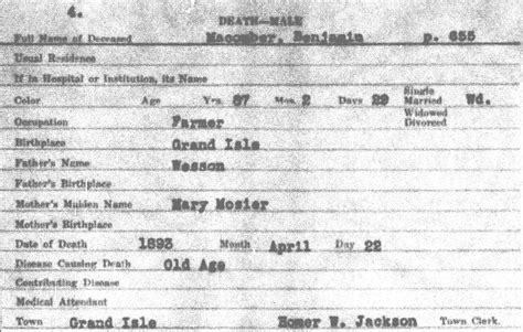 Benjamin Macomber 1805 1893 Find A Grave Memorial