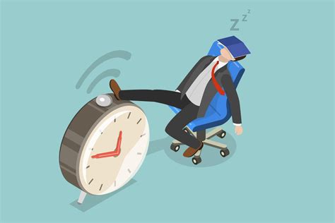 3d Isometric Flat Illustration Of Afternoon Slump Procrastinating Lazy