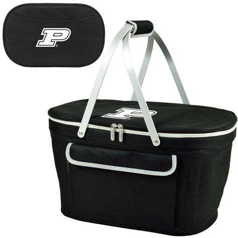 Purdue Boilermakers Us Patented Folding Picnic Basket Cooler Alumni