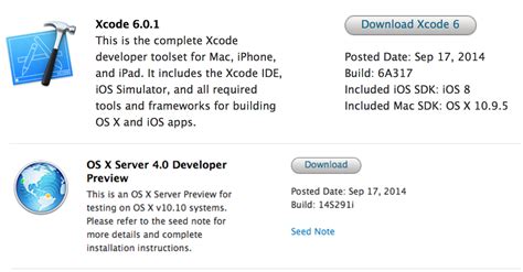 Apple Releases Xcode 601 To The App Store Seeds New Os X Server Preview For Developers 9to5mac