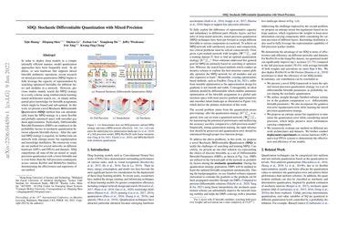 SDQ Stochastic Differentiable Quantization With Mixed Precision
