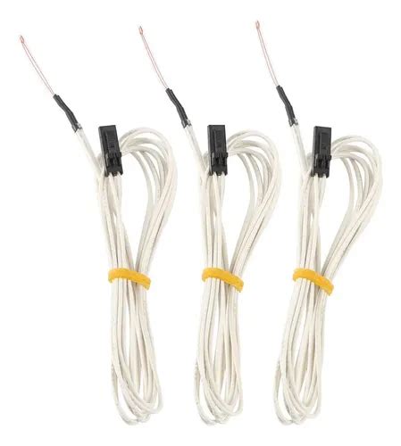 Termistor Ntc 3950 De 100 K Cableado De 1 Metro Placa Cuotas Sin Interés