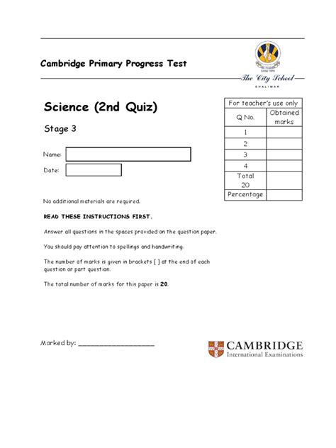 2ndassessment Grade 3 Science Pdf Frog Tooth