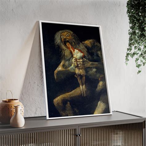 Goya Saturn Devouring His Son Framed Art Print Etsy