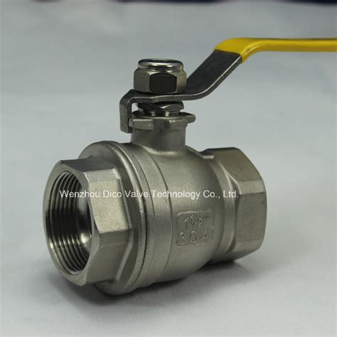Water Treatment Korea Type 20k Stainless Steel Bsp Bspt 2pc Ball Valve