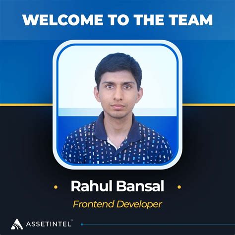 Welcometotheteam Newhires Teamassetintel Frontenddeveloper