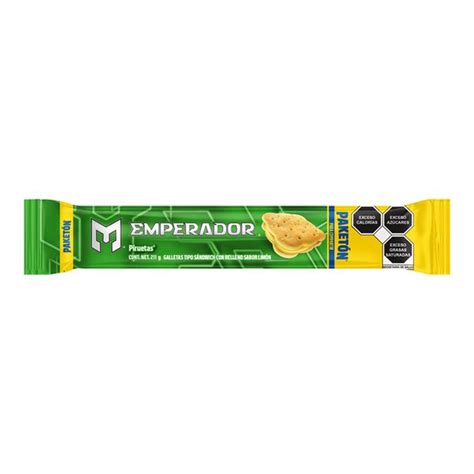 Gamesa Galletas Emperador Piruetas Limón 163 G H E B México
