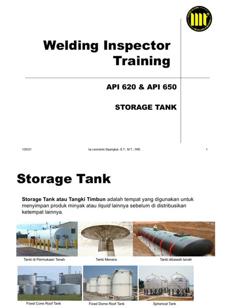 Api 620 And 650 Ppt 1 Pdf