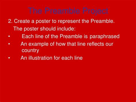 Ppt The Preamble Project Powerpoint Presentation Free Download Id