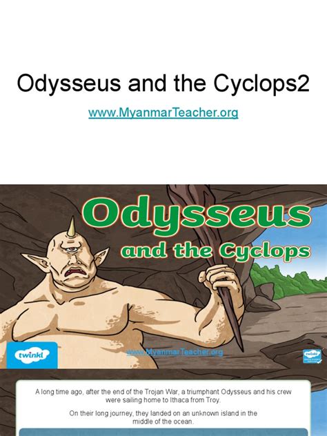 Odysseus And The Cyclops Pdf Odysseus Odyssey
