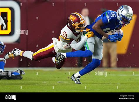 Seattle Seahawks Wide Receiver Tory Horton 15 Is Tackled By