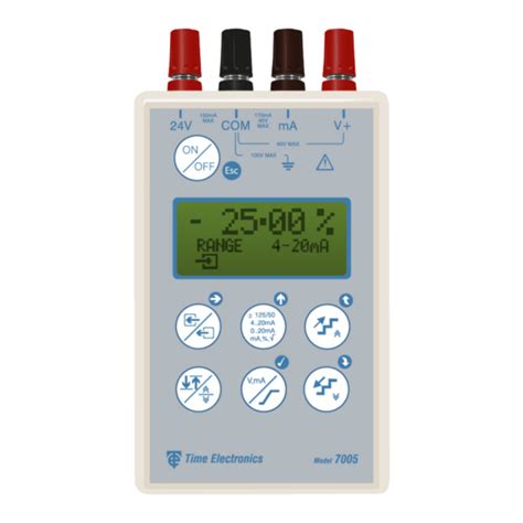 Time Electronics 7005 User Manual Pdf Download Manualslib