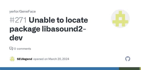 Unable To Locate Package Libasound Dev Issue Yerfor GeneFace GitHub