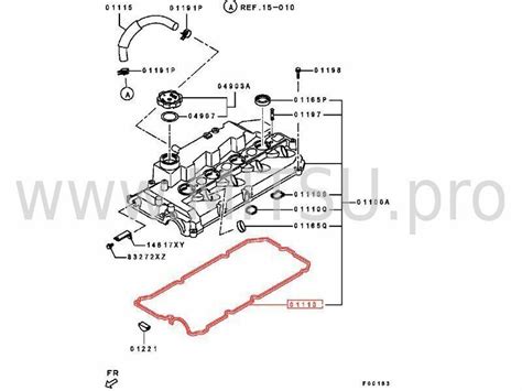 Прокладка клапанной крышки MITSUBISHI 1035A108