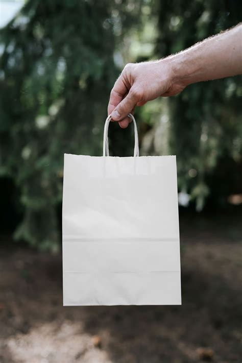 White Paper Bag Template