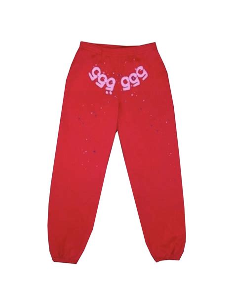 Spider × Young Thug Spider Red Angel 555 Sweatpants Grailed