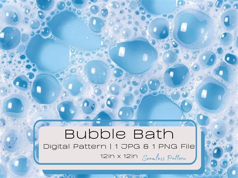 3d Bubble Bath Seamless Digital Pattern Liquid Soap Bubbles Repeating Tile Illustration Bubbly