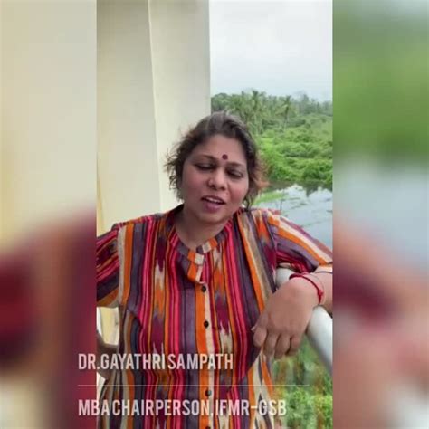 Dr Gayathri Sampath On Linkedin Message From Prof Gayathri Sampath