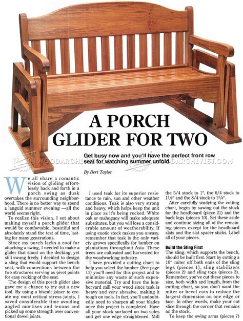 How To Make A Porch Swing Into A Glider At Rafaela Woodruff Blog