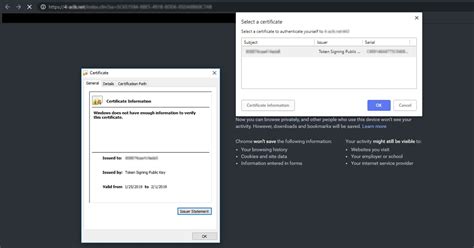 How To Disable Select A Certificate Or Confirm Certificate Popup Dialog