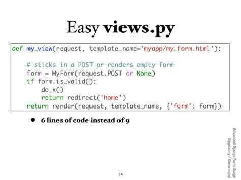 advanced django forms usage ppt