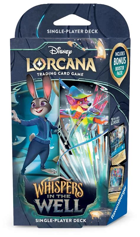 Disney Lorcana Whispers In The Well Starter Deck Sapphire And Steel