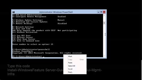 How To Convert Windows Server 2012 Gui To Core And Vice Versa Youtube